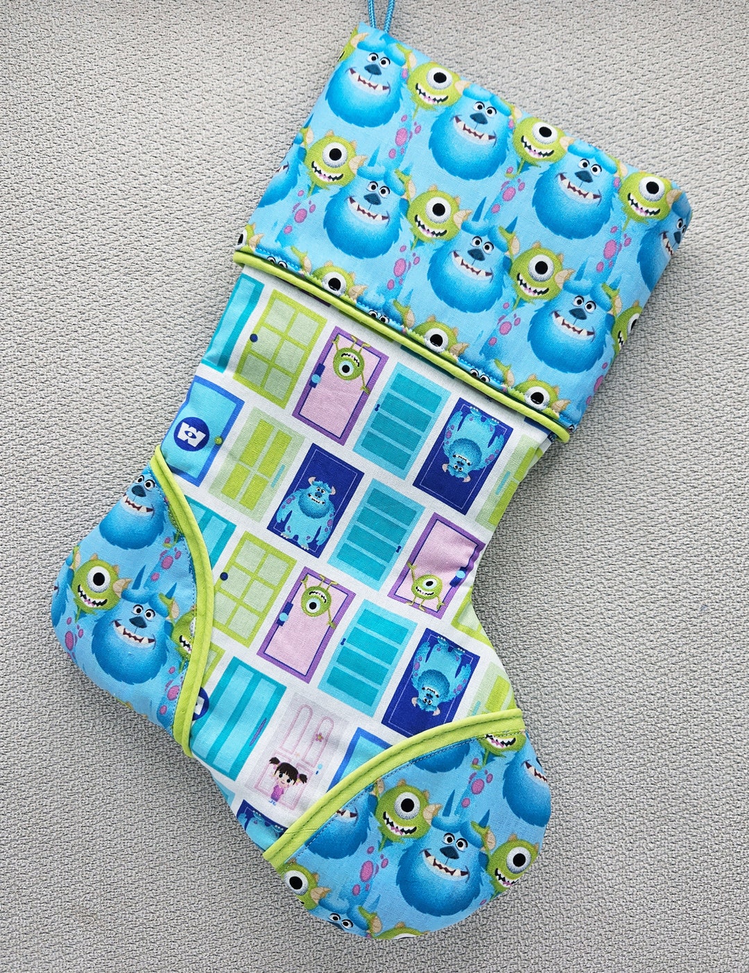 Holiday Stocking Made With Monsters, Inc. Disney Fabric - Etsy
