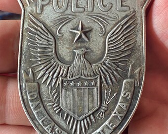 Dallas Texas Police Badge - Etsy