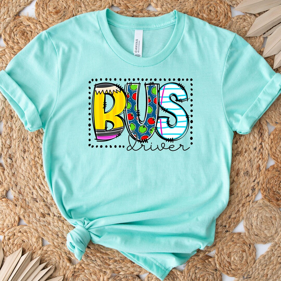 Bus Driver Shirt, Fun School Bus Driver T-shirt, Unisex School Bus ...