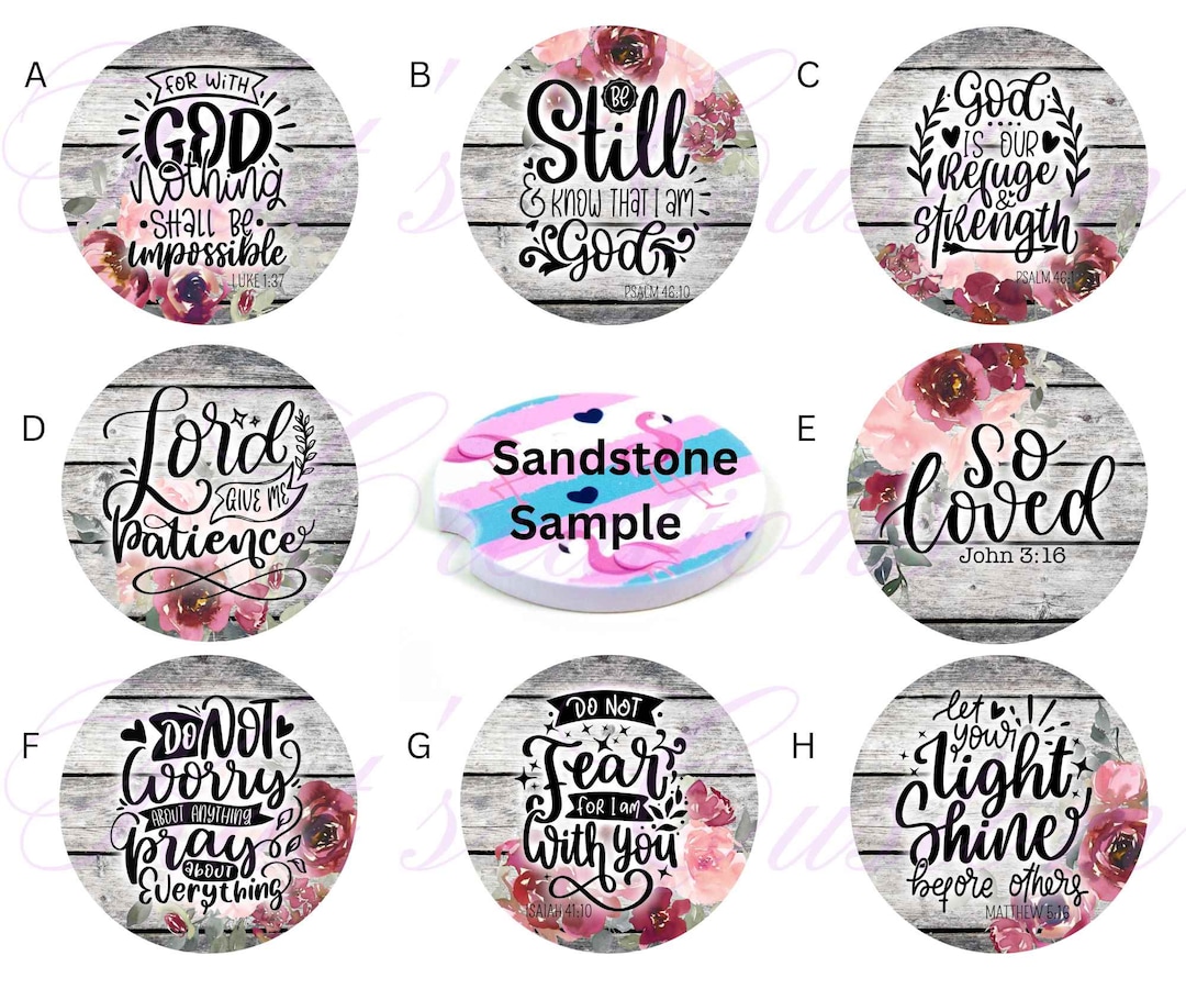 Religion Car Coaster, Christian Car Coaster, Bible Verse Car Coaster ...