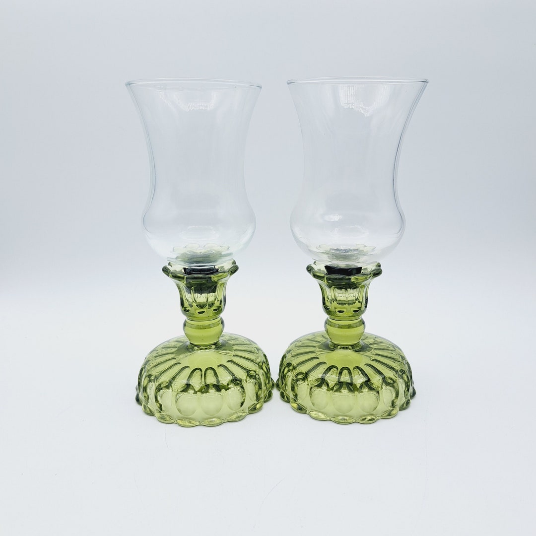 Vintage Fenton Colonial Candle Holders, Collectible Fenton Thumbprint ...