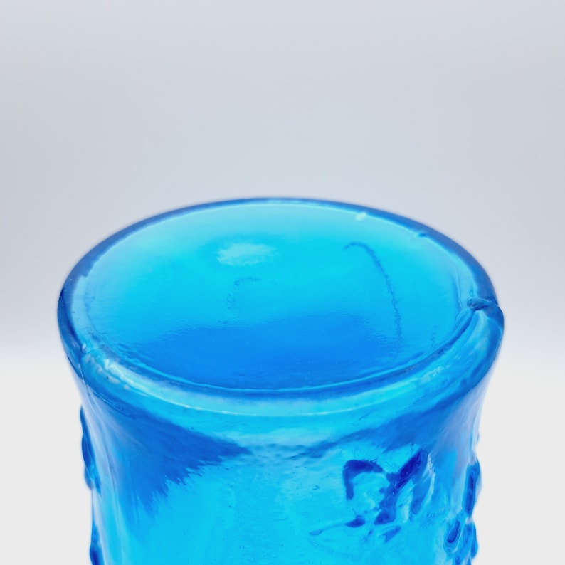 Vintage Indiana Tiara Glass Parrot Vase, Collectible Indiana Glass Blue ...