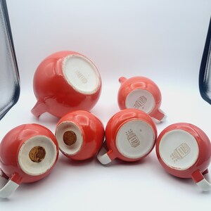 Vintage Hall Superior Chinese Red, Hall Pottery, Creamer and Sugar ...