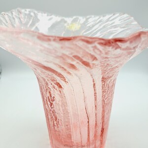 Vintage Viking Vase, Collectible Viking Glass Pink Vase, West Virginia ...