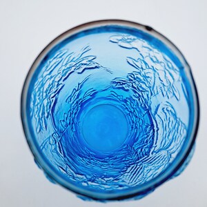 Vintage Indiana Tiara Glass Parrot Vase, Collectible Indiana Glass Blue ...