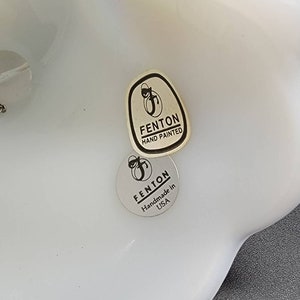 Vintage Fenton Hand Painted Signed Bell, Fenton With Sticker ...