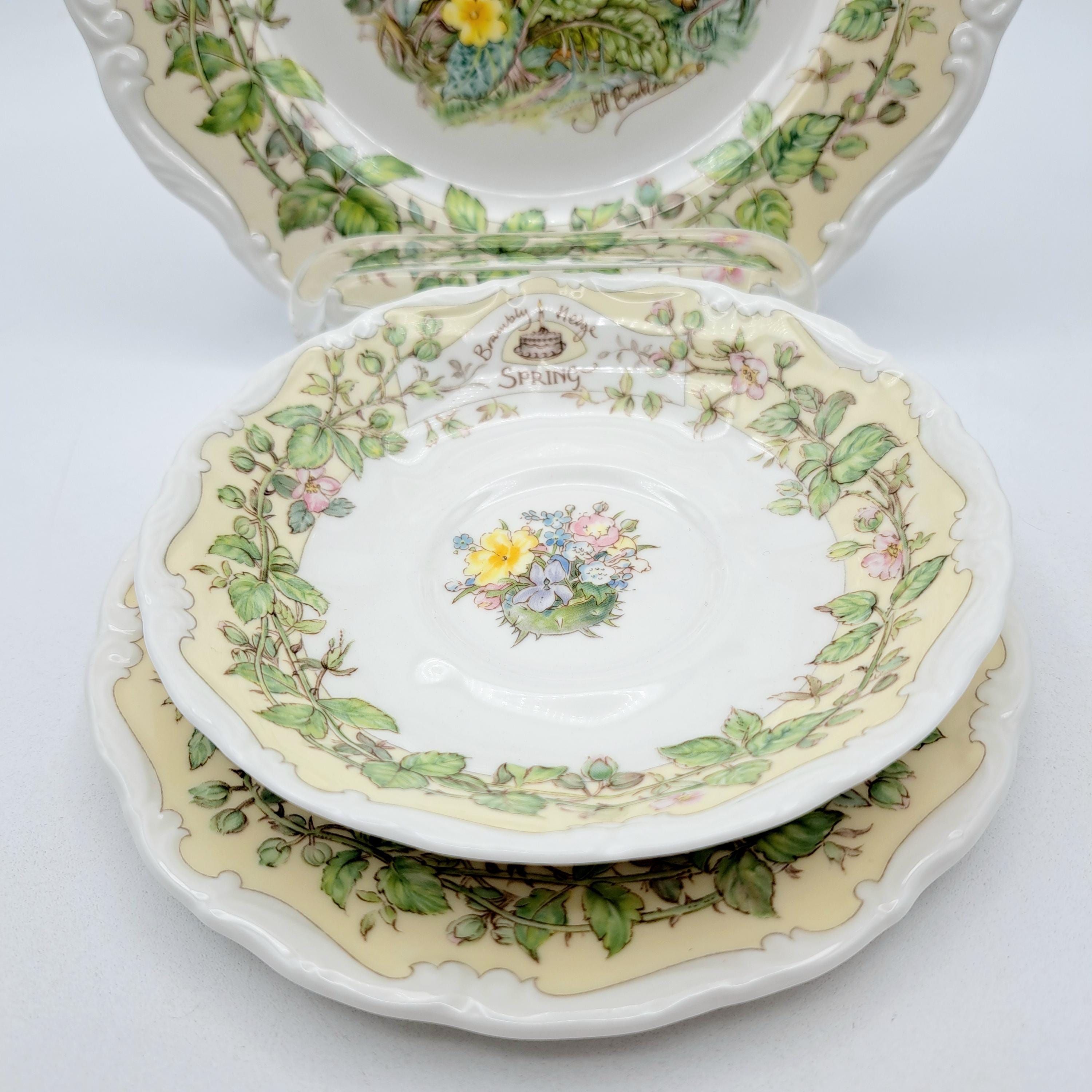 Vintage Royal Doulton Brambly Hedge Spring Saucer and Plates ...