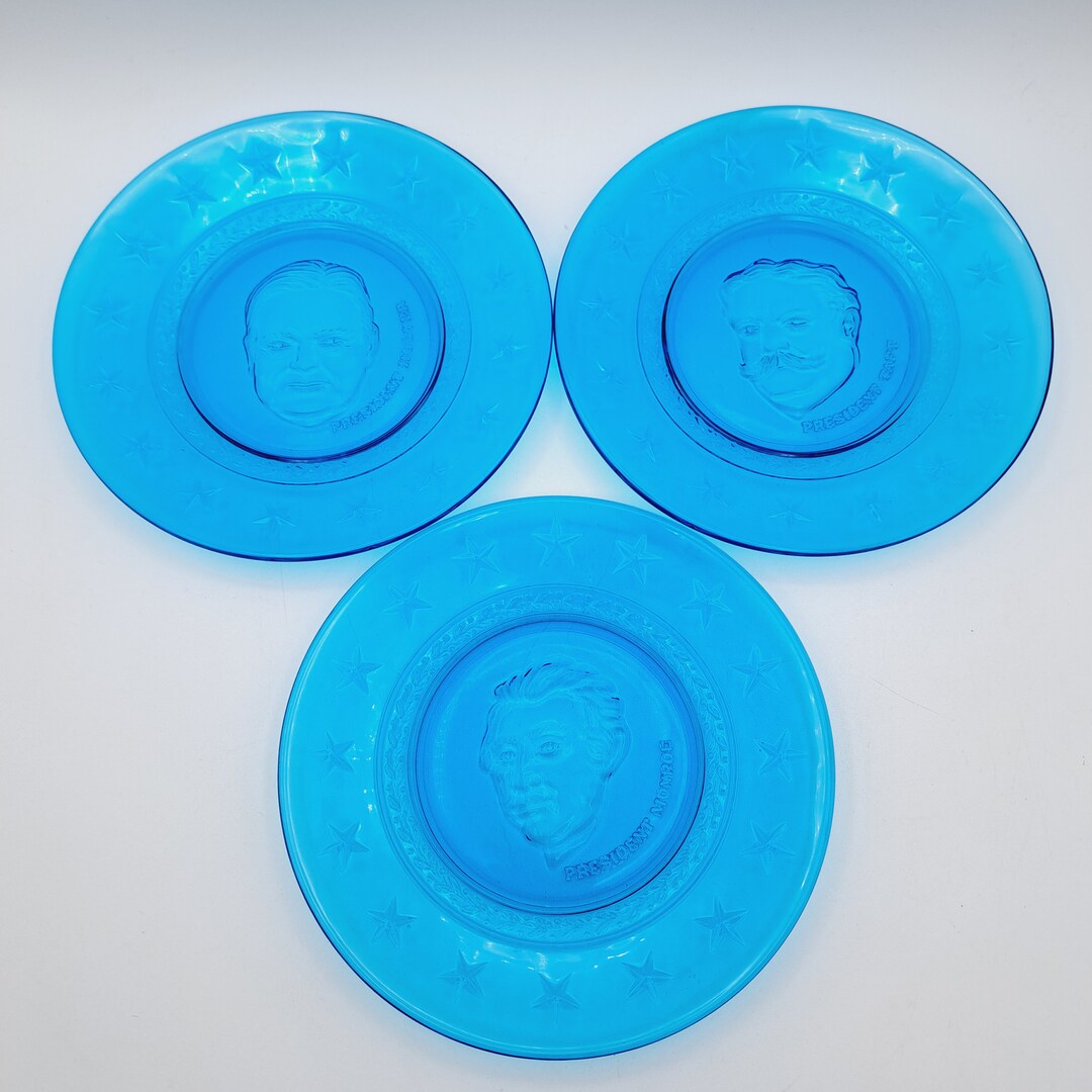 Vintage Wheaton Presidential Plates, President Hoover, Taft, Monroe Set ...