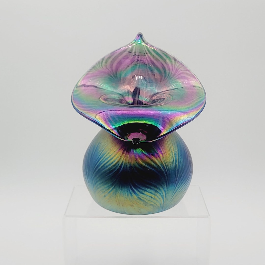 Signed Muller Art Glass Jack in Pulpit, Collectible Muller, Czech Art ...