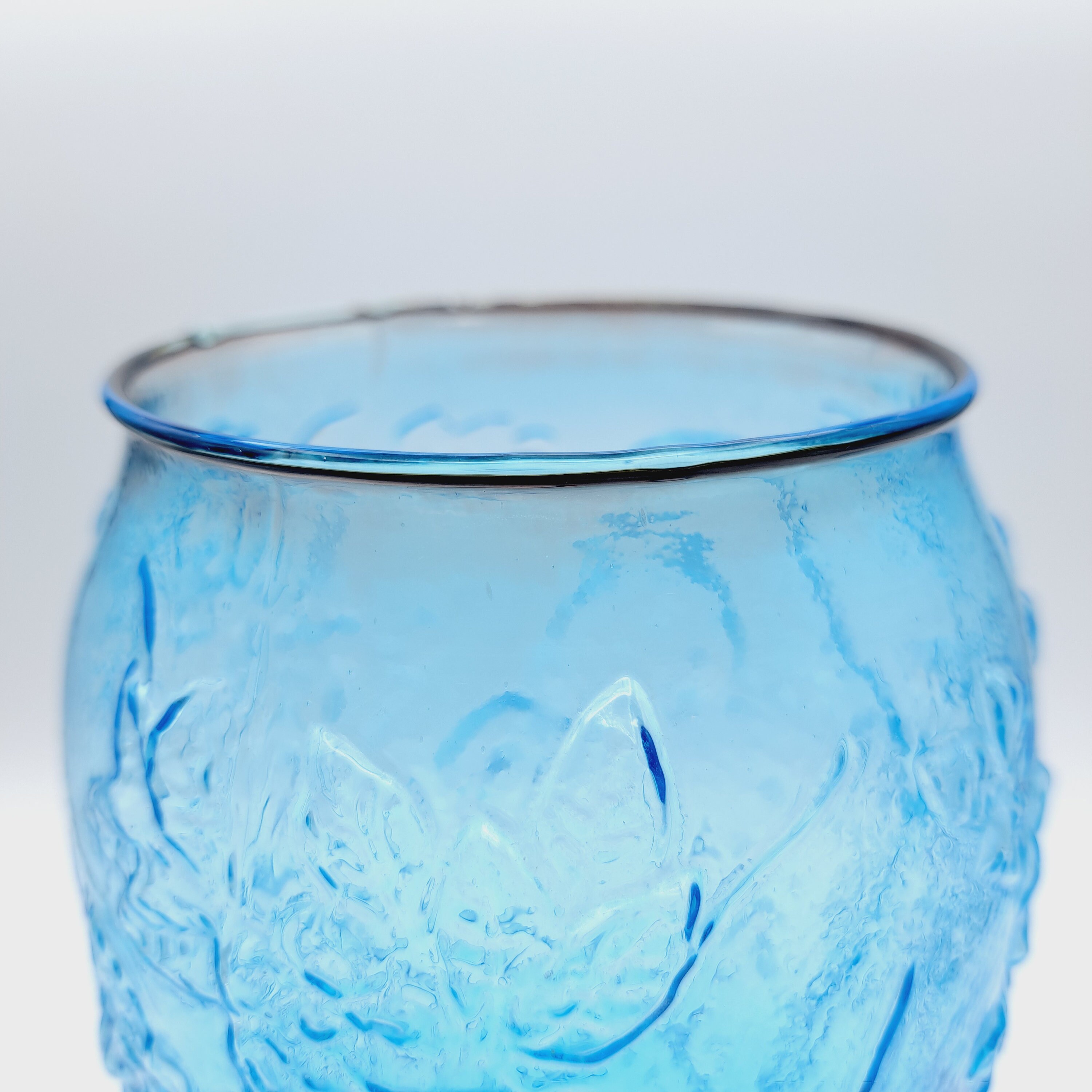 Vintage Indiana Tiara Glass Parrot Vase, Collectible Indiana Glass Blue ...