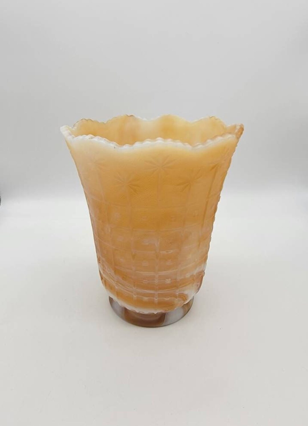 Vintage Imperial Caramel Slag Vase, Collectible Glass, Home Decor - Etsy