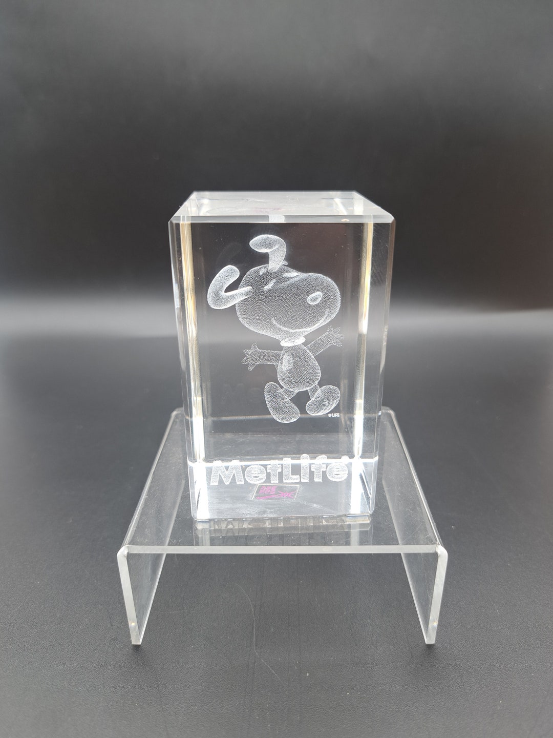 Vintage Snoopy Metlife Laser Cube, Snoopy Memorabilia, Advertisement ...
