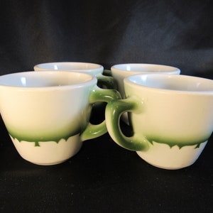 Vintage Jackson China Restaurant Ware in Mercury Set of Four Mugs ...
