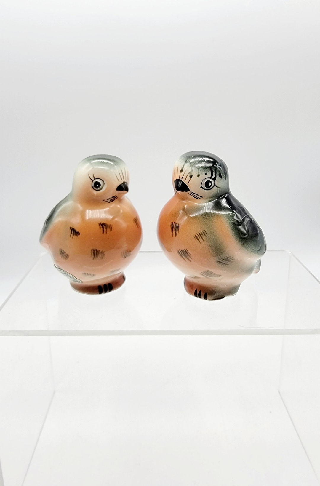 Vintage Norcrest Bird Figurines Pair, Collectible Bird Decor, Mid ...