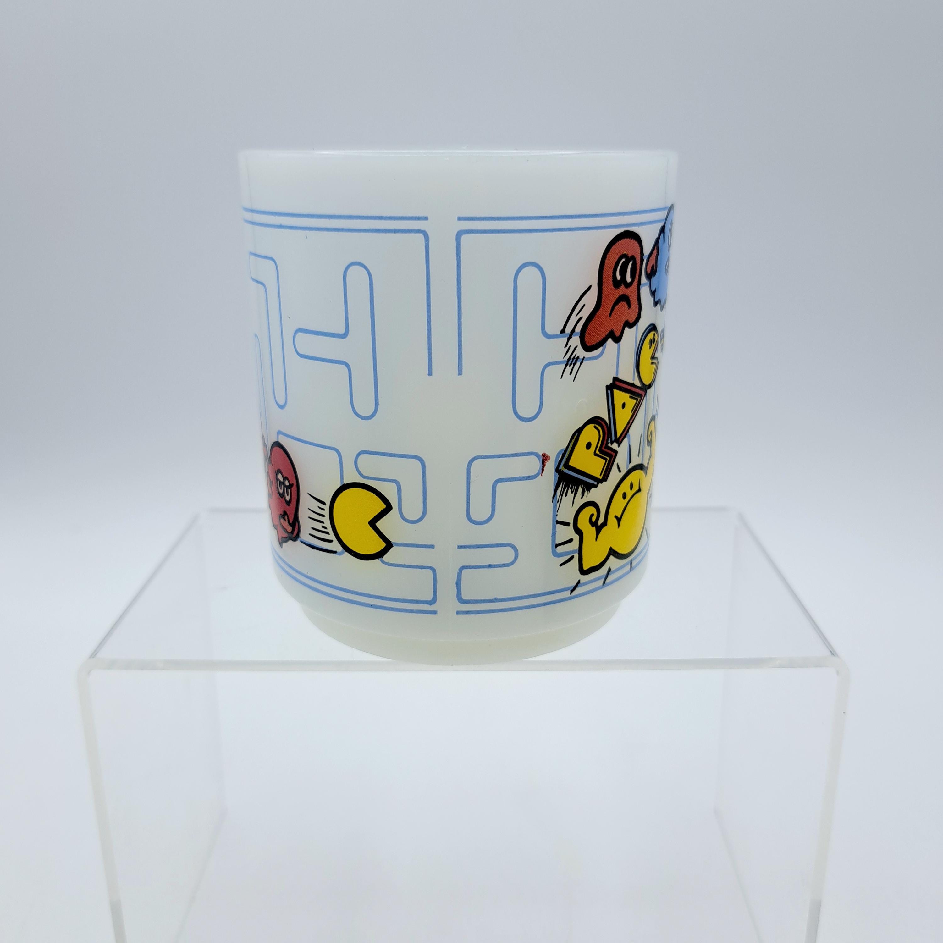 Vintage Glasbake Pac Man Milk Glass Coffee Mug, Vintage Video Game ...