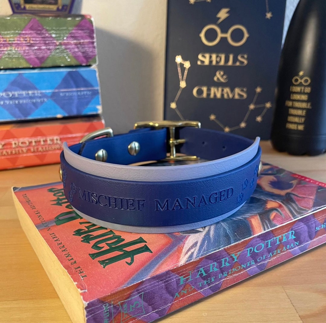 Harry Potter Inspired 'mischief Managed' Collar 1 Waterproof ...