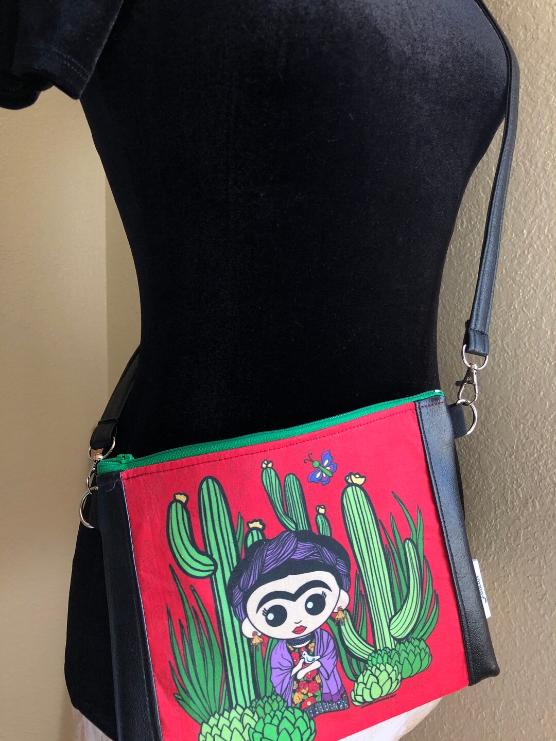 Cactus Fridita Crossbody Bag red - Etsy