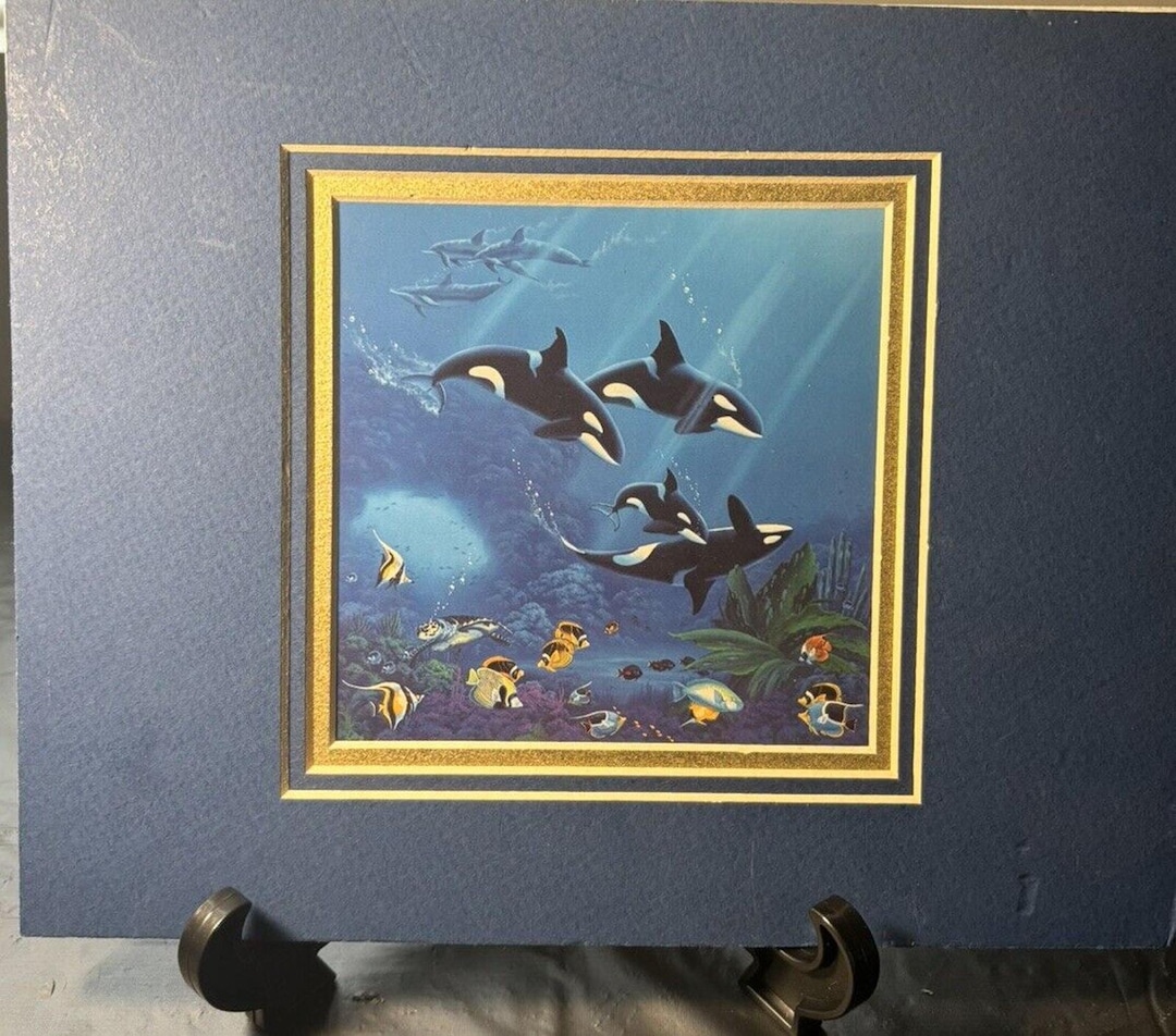 The Art of Kenneth F. Aunchman Sea Depth “paradise” Signed 6.5 X 6 1998 ...
