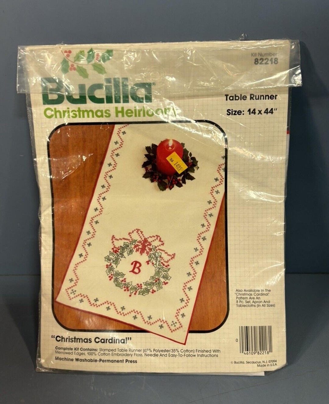 Bucilla Christmas Heirloom Christmas Cardinal Table Runner 82218 ...