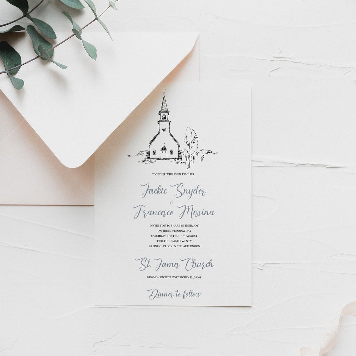 Going to the Chapel Wedding Invitation, Digital 100% Editable Download ...