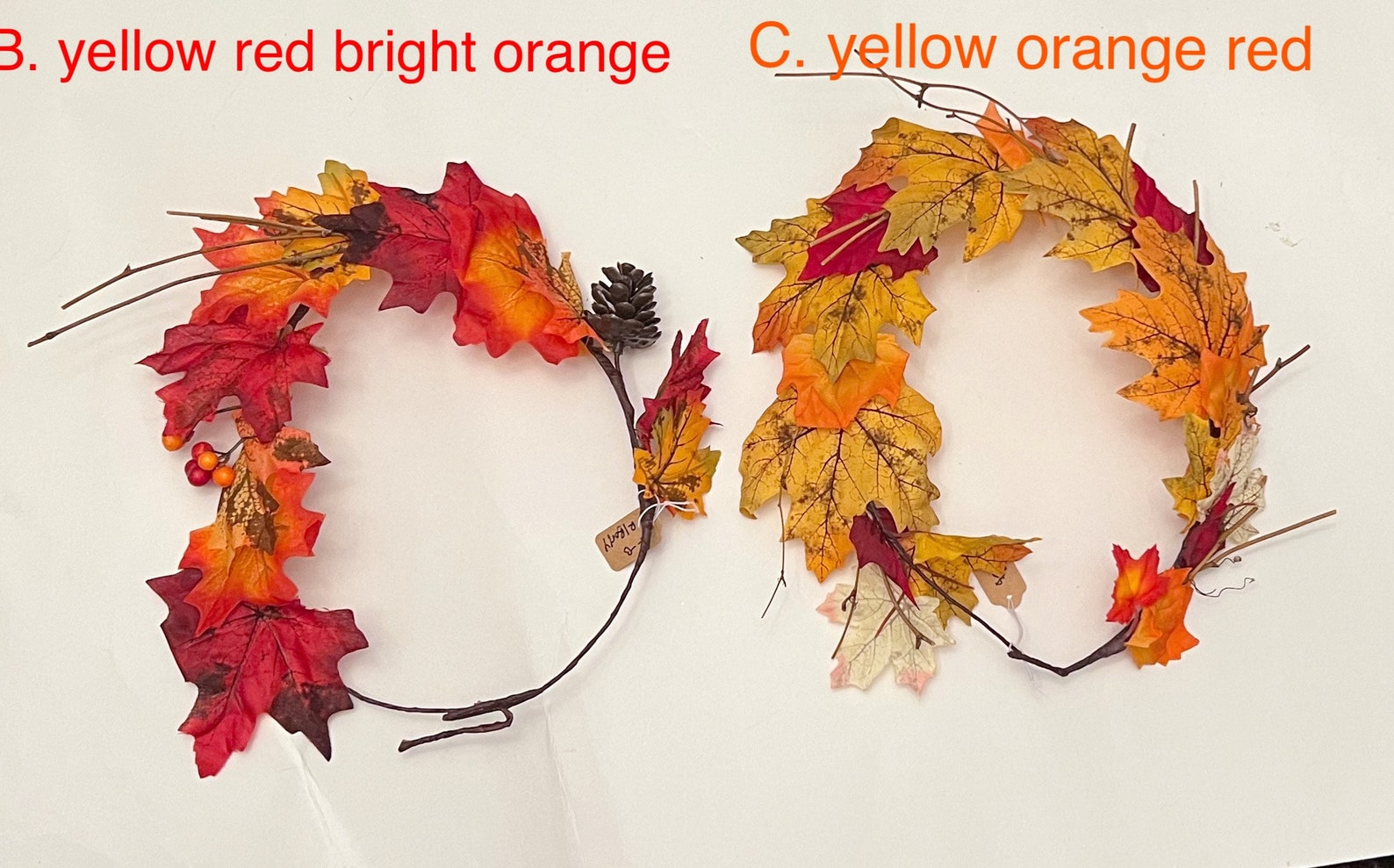 Fall Leaf Crown Woodlen Fairy Crown Glitter Leaf Crown - Etsy