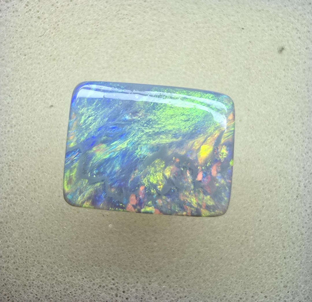 A940 - Stunning Broad Face Cushion Cut Dark Opal. - Etsy