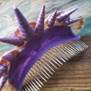 Tiara Pink Seashell Tiara Bridal Wedding Accessorie Mermaid Wedding - Etsy