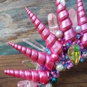 Tiara Pink Seashell Tiara Bridal Wedding Accessorie Mermaid Wedding - Etsy