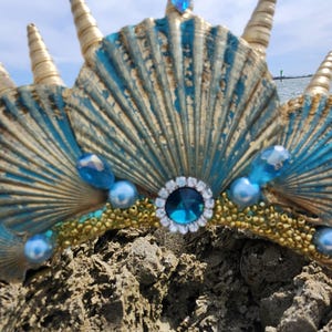 Seashell Atlantis Tiara Tourqoise Magic - Etsy