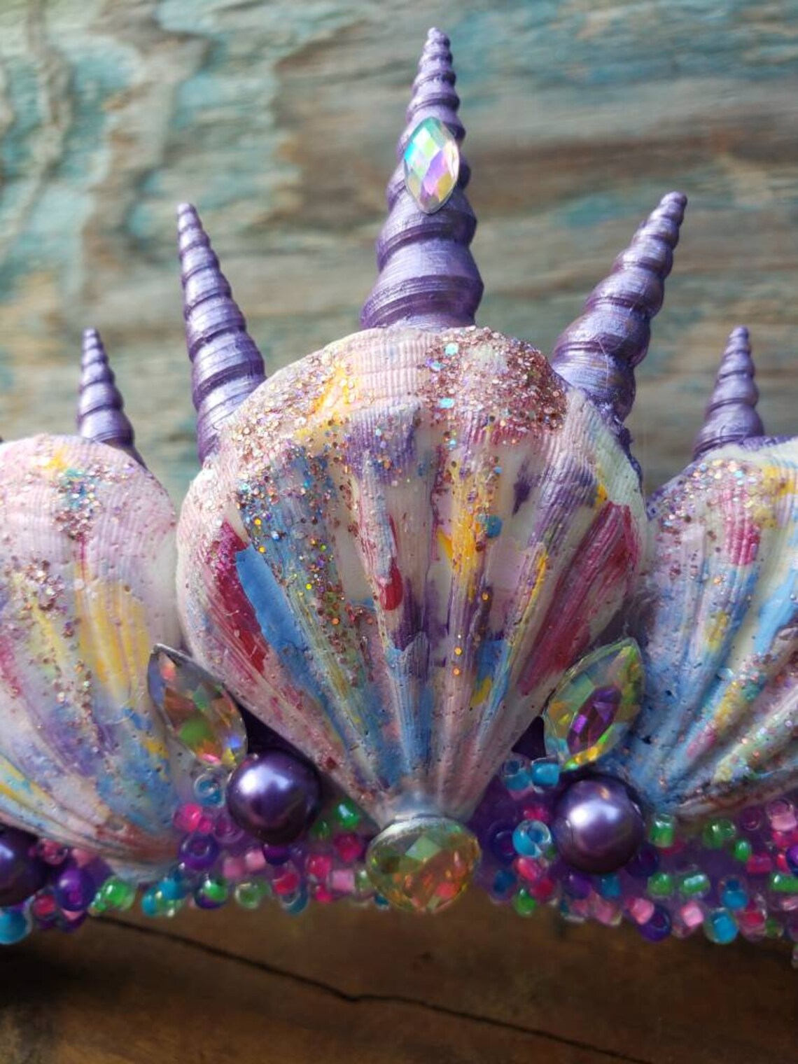 Seashell Mermaid Tiara Princess Shell Tiara - Etsy