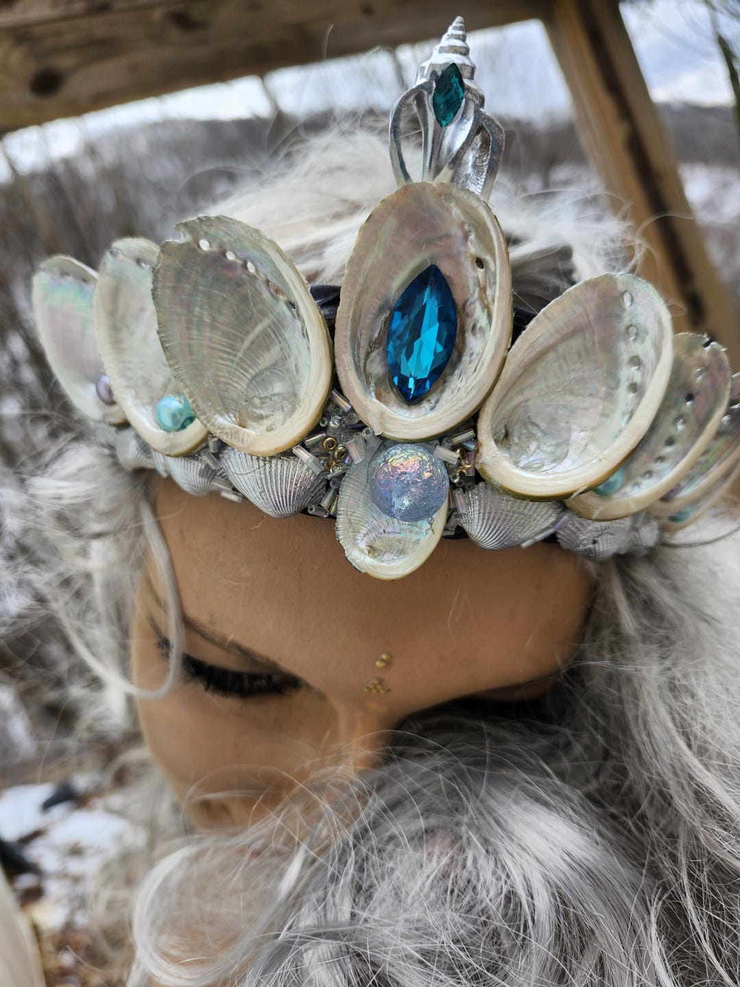 Abalone Sea Shells Crown King or Queens Crown. Mermaid and Merman Too ...