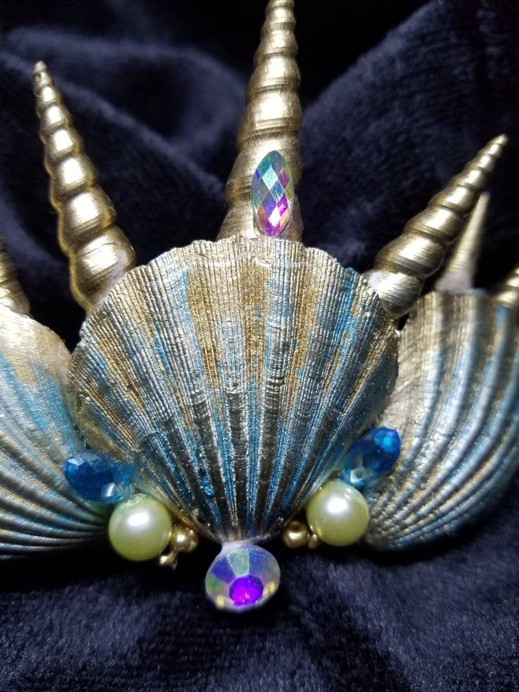 Seashell Atlantis Tiara Tourqoise Magic - Etsy