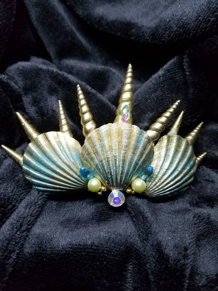 Seashell Atlantis Tiara Tourqoise Magic - Etsy