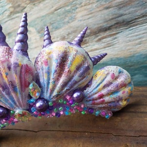 Seashell Mermaid Tiara Princess Shell Tiara - Etsy