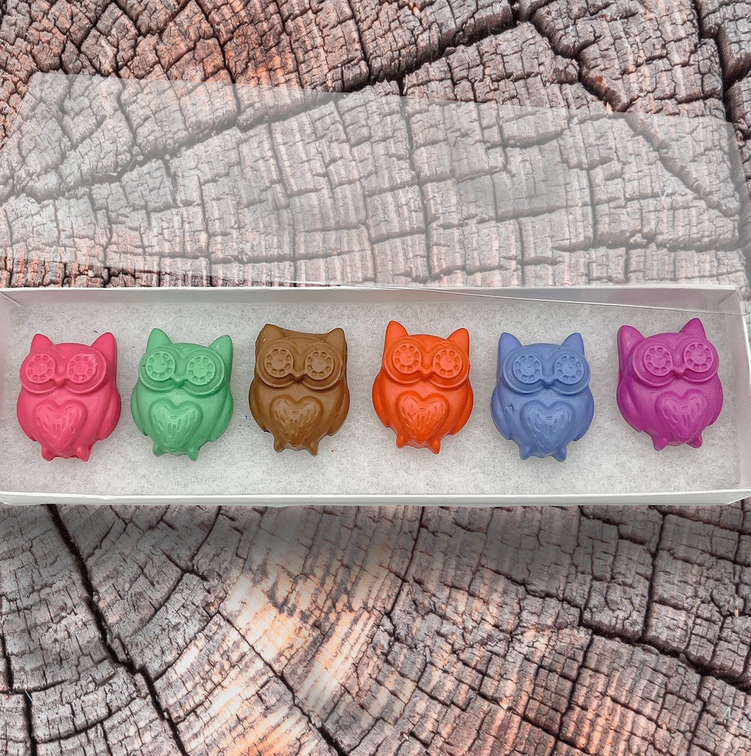 Owl Crayon’s Kid Gift Party Favor Easter Gift Easter Basket Stuffer ...