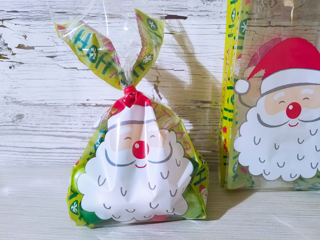 Popcorn Bags Santa Treat Bag Christmas Party Christmas Birthday Santa ...