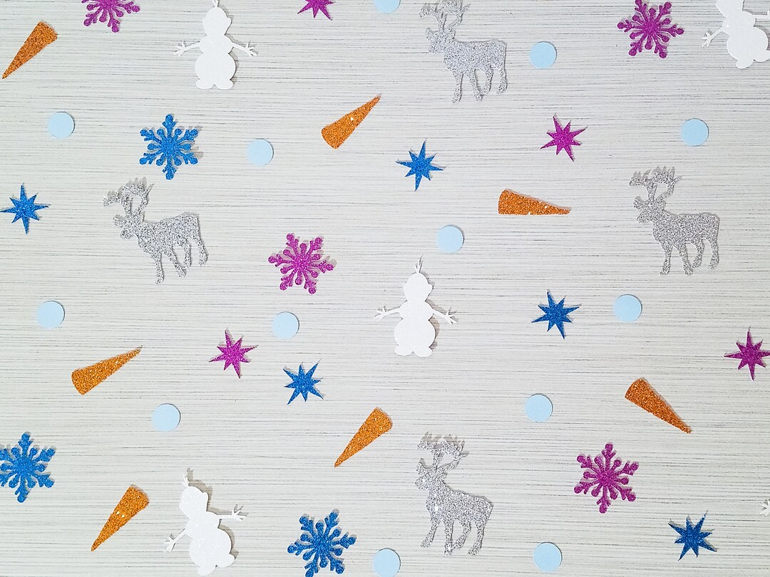 Confetti Frozen Theme Confetti Birthday Party Christmas Party Die Cuts ...