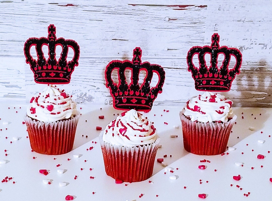 Princess Cupcake Topper Crown Topper Royal Birthday - Etsy