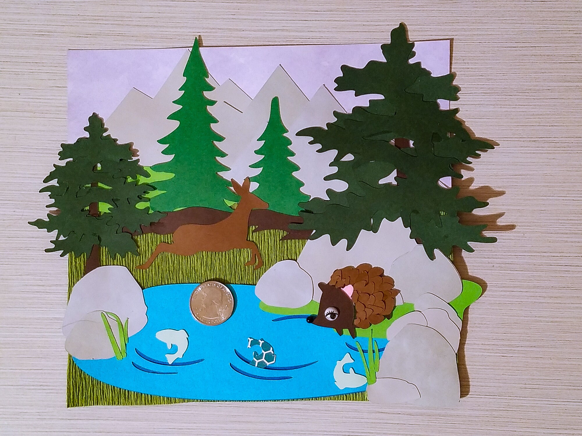 Build Your Own Forest Scene Kids Paper Craft Kit. - Etsy UK