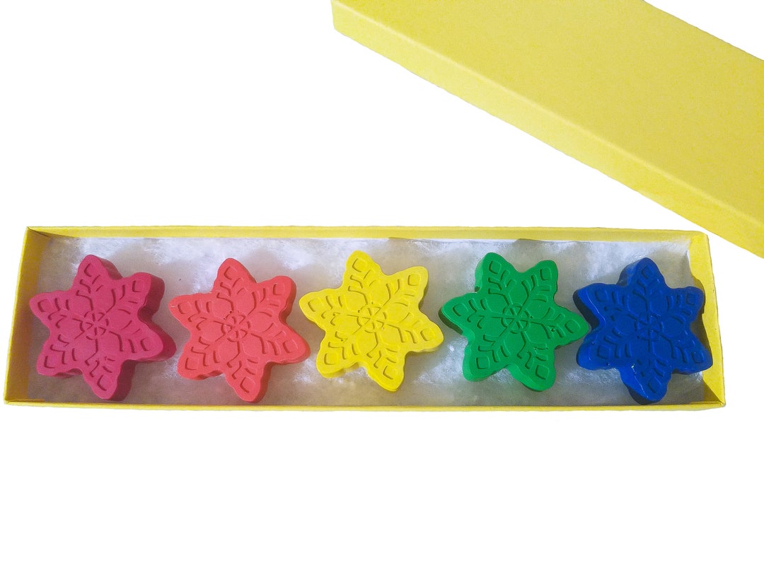 Snowflake Theme Party Crayons for Kids Snowflake Crayon Gift for ...