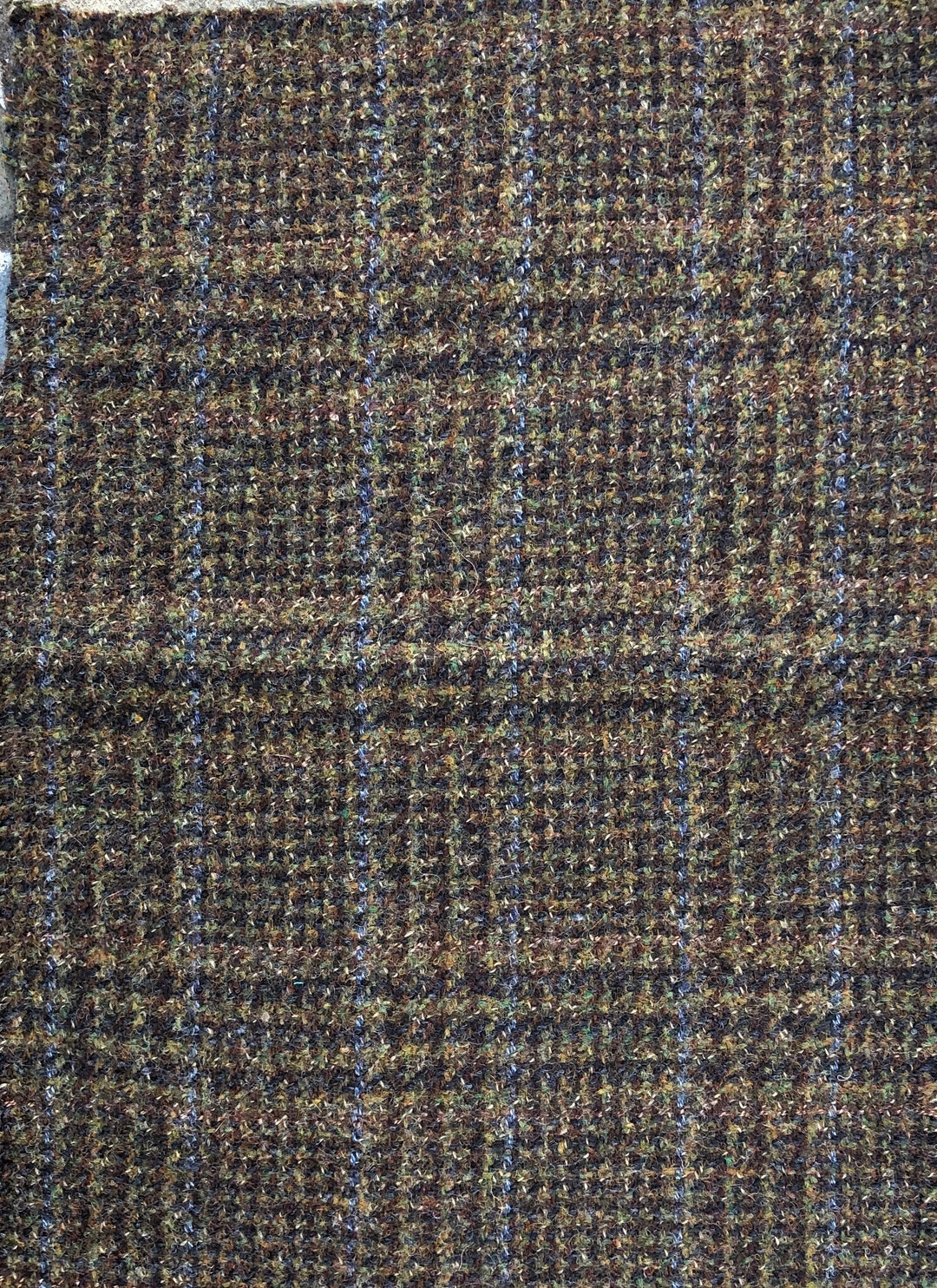 Gray and Brown Check Wool Fabric, Lightweight - Etsy