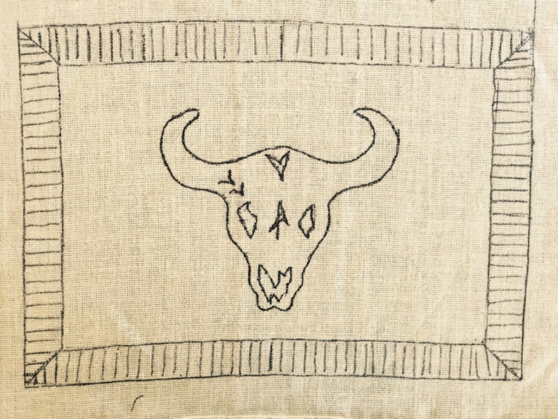 Rug Hooking Pattern Cow Skull - Etsy