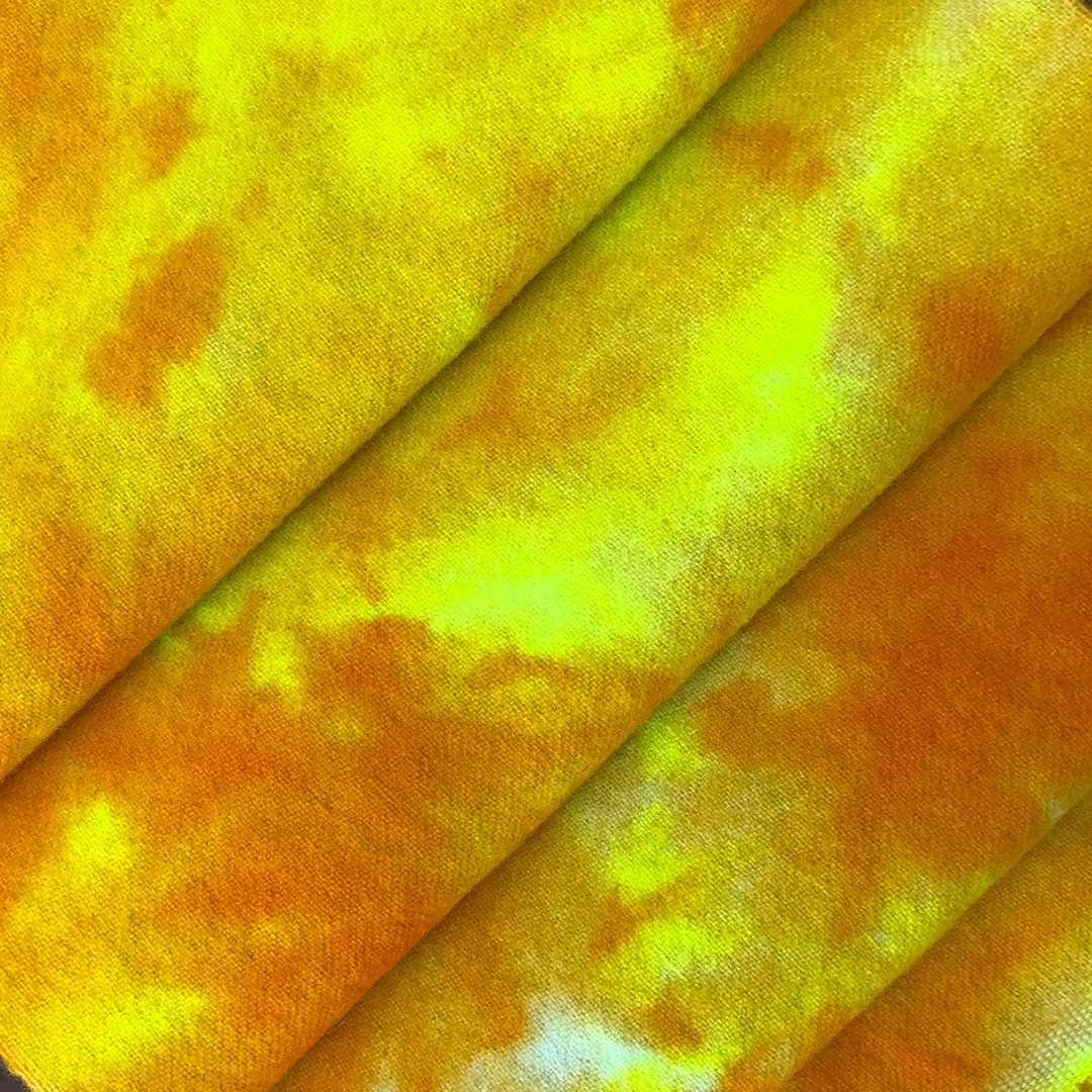 Wool Fabric Dyed Fluorescent Orange & Yellow, Medium Weight - Etsy