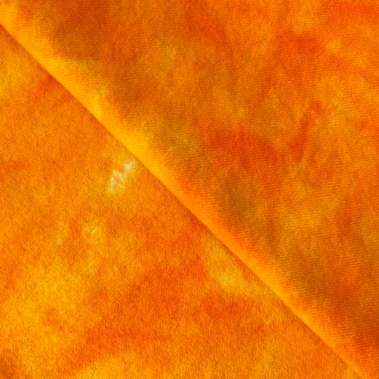 Wool Fabric Dyed Orange Peel, Medium Weight - Etsy