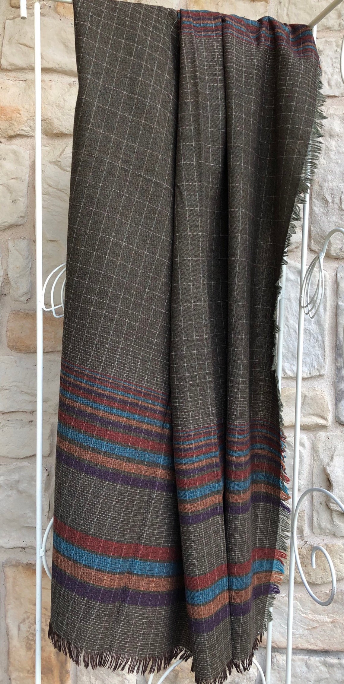 Lightweight Brown Wool Blanket - Etsy