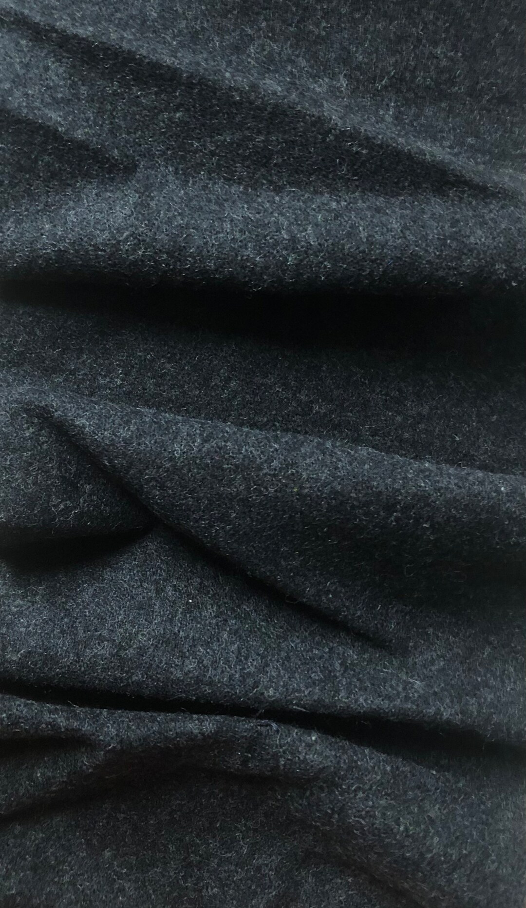 Dark Gray Wool Fabric, Medium Weight Material - Etsy