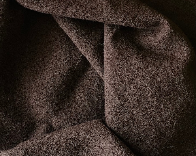 Espresso Brown Wool Crepe Fabric - Etsy