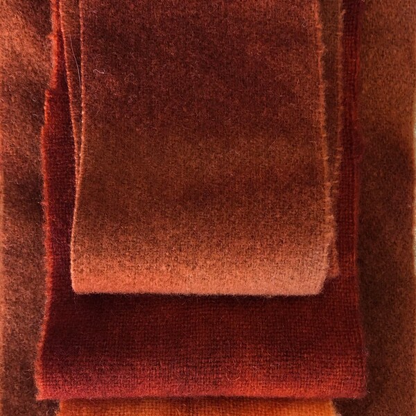 Rust Wool Fabric - Etsy