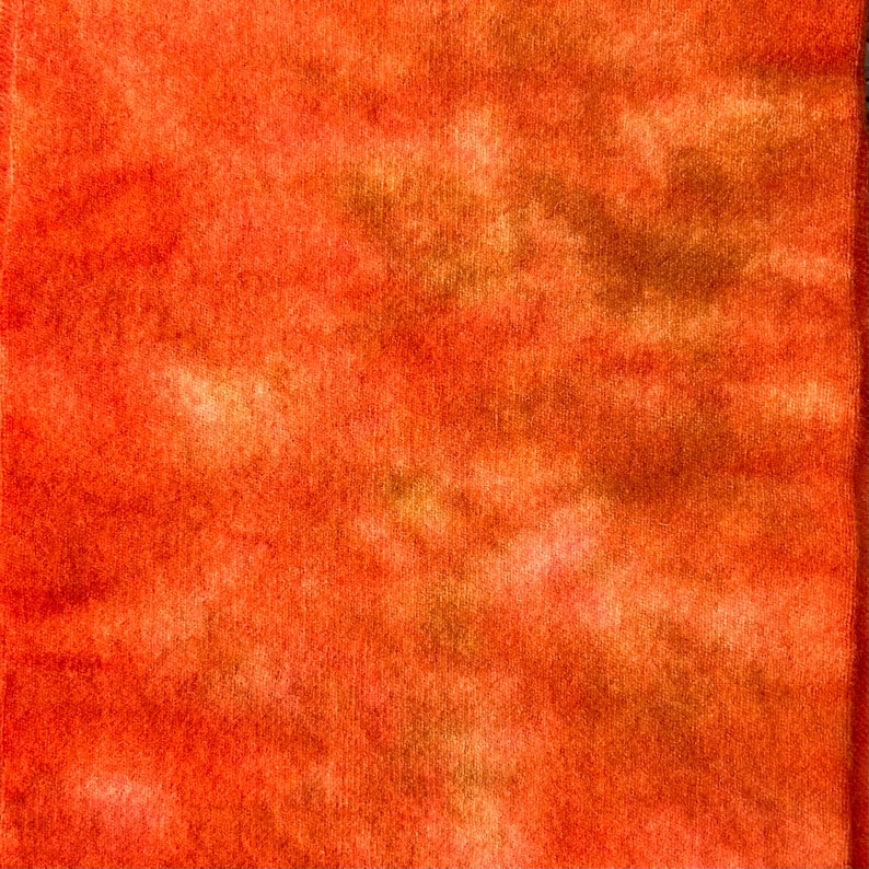 Wool Fabric Dyed Tiger Lily Red Orange - Etsy
