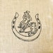 Rug Hooking Pattern Barrel Racer on Linen - Etsy